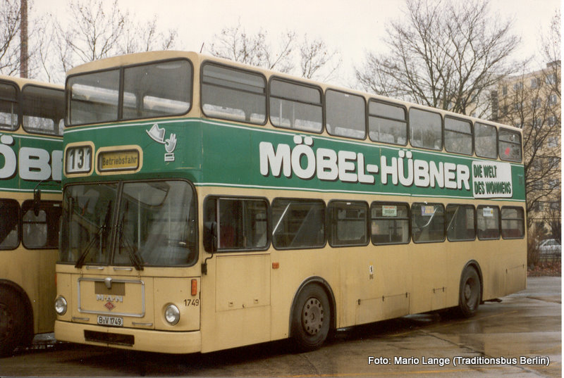 Traditionsbus Berlin: Wagen 1749 (MAN SD 200, SD 80)