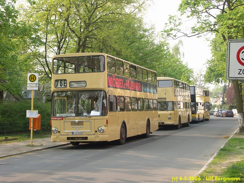 Traditionsbus Berlin: Traditionsfahrt auf der Linie 76/M76